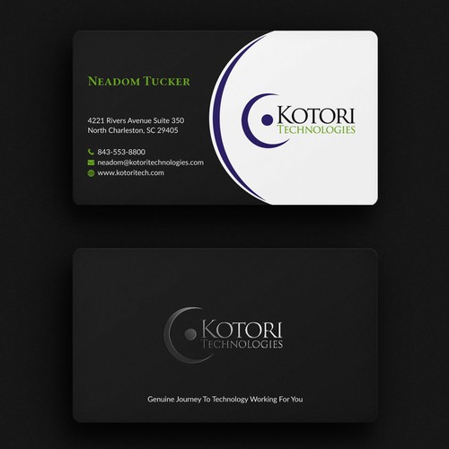 Design Business Card for Technology MSP | Simple & Memorable | Matches ...
