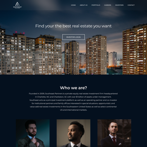 Designs | Real Estate Development Website | WordPress theme design contest
