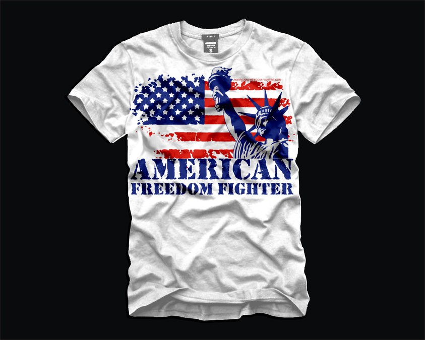 T-shirt design for AMERICAN FREEDOM FIGHTER | T-shirt contest