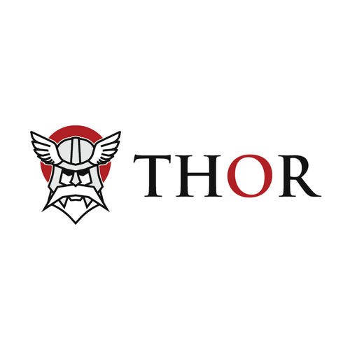 Looking for bold , strong, cool "Thor" logo with with northern Wing Hat ...