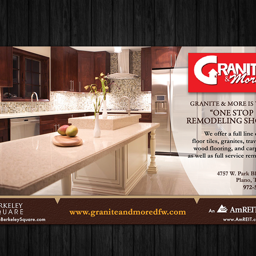 Create an ad for Granite and More | Postcard, flyer or print contest