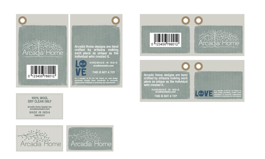 Create beautiful product labels for an artisan made home accessories ...