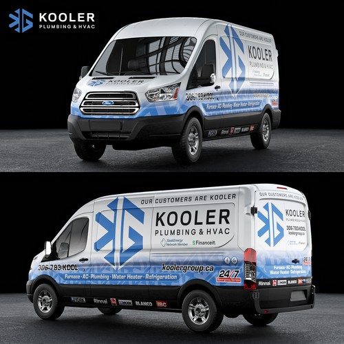 Designs | Head turning HVAC Transit Van | Car, truck or van wrap contest