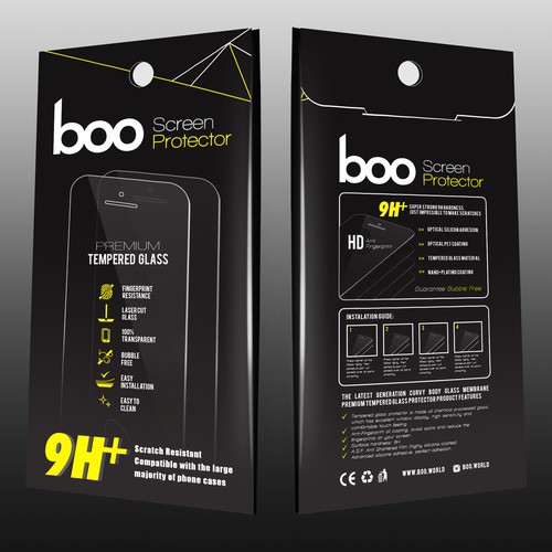 Simple Modern two sided envelope packaging, designed for mobile phone ...