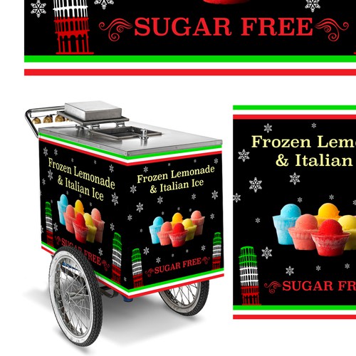Frozen Lemonade and Italian Ice cart design | Signage contest