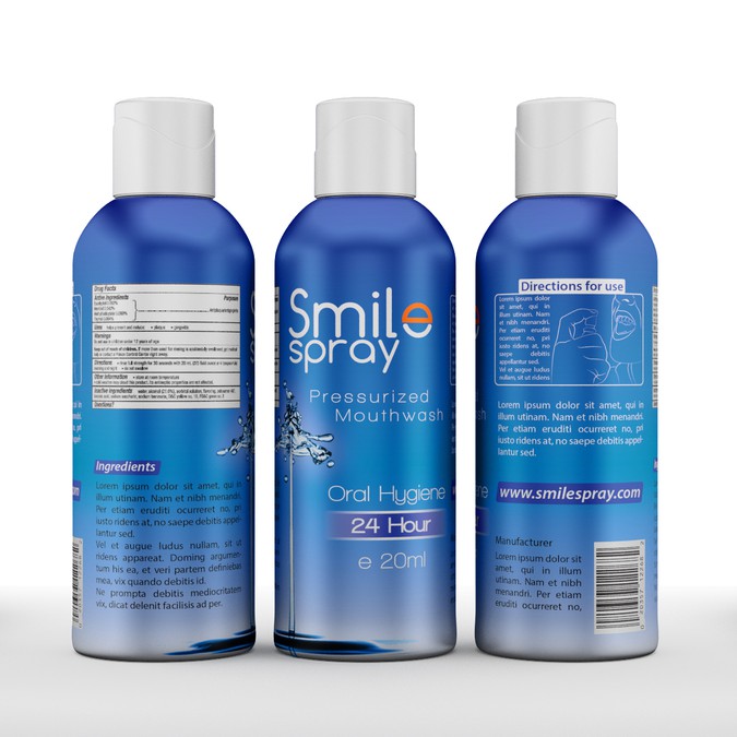 Spray Mouthwash | Product label contest