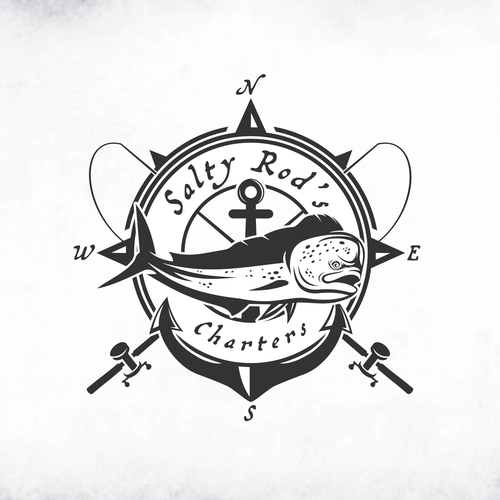 Create a real and bad ass logo FOR A RUSH FOR FISHING . | Logo design ...