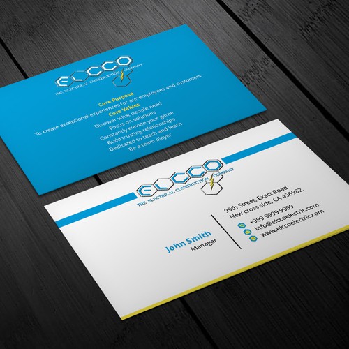 Company Core Values Card V.2 | Business card contest