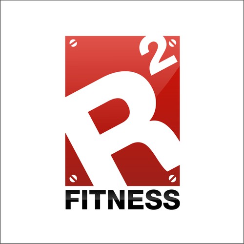 LOGO FOR FITNESS BRAND - R2 FITNESS is the brand name. R2=R squared ...