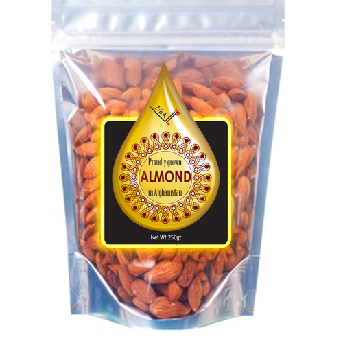 Packaging Label for Afghan Almonds from ZiBA Foods | Product label contest