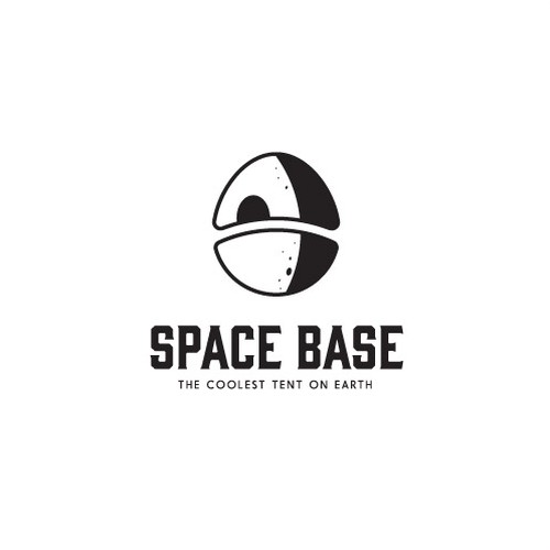 Create a logo for Space Base a festival and car camping tent from out ...