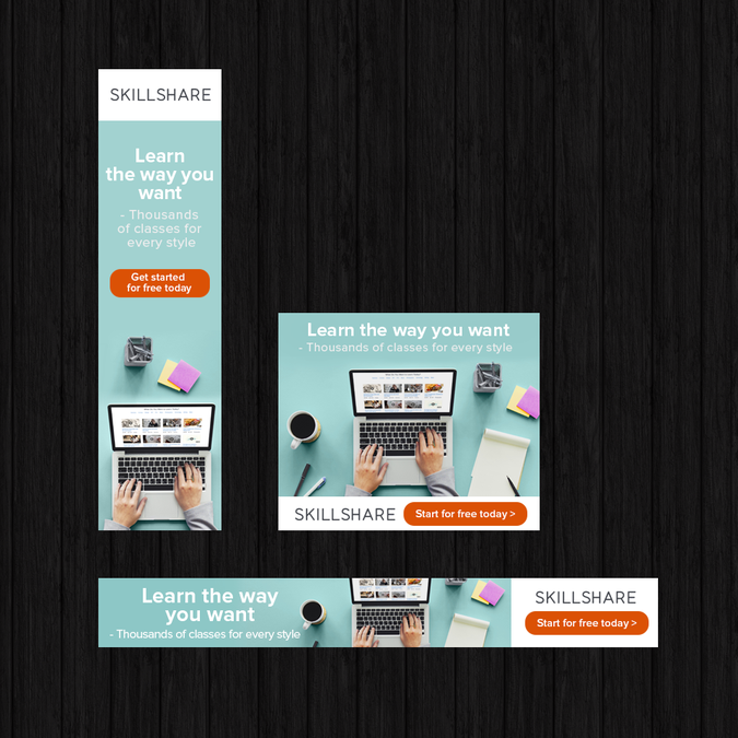 Skillshare needs some creative banner ads | Banner ad contest