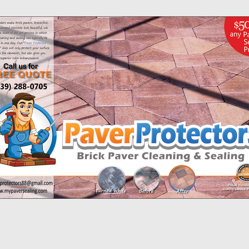 Half Page Ad for Paver Protectors | Other business or advertising contest