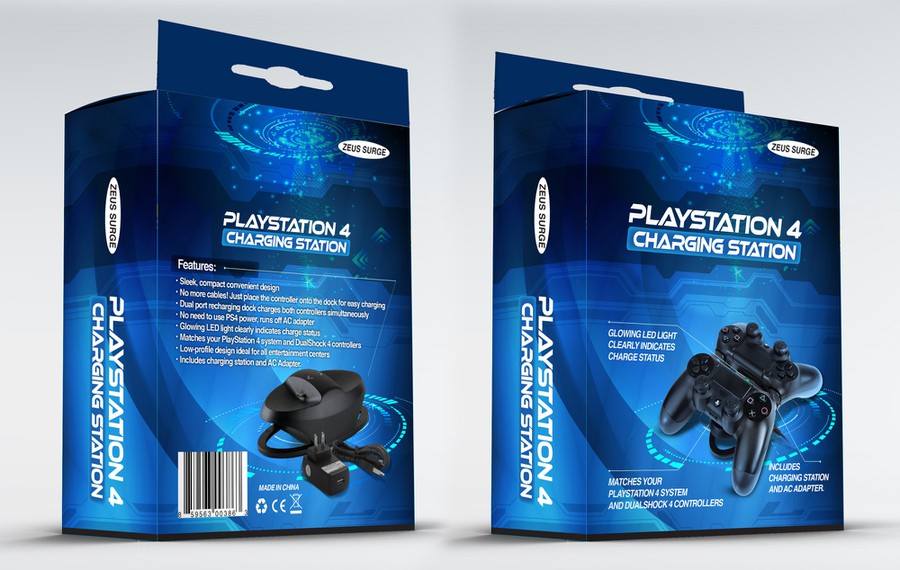 Packaging Design For Playstation 4 Charging Station Device | Product ...