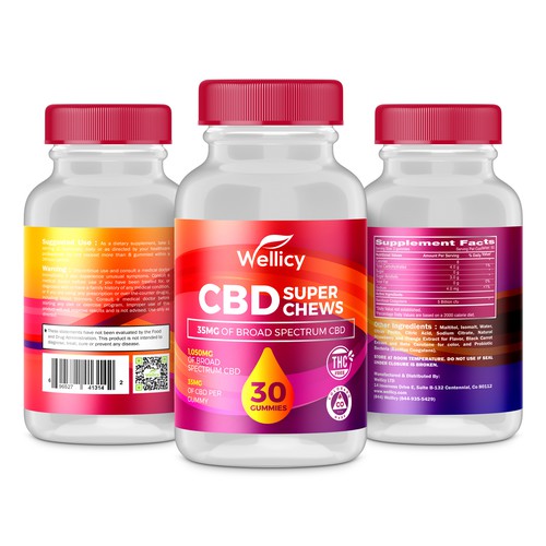 Looking for an EPIC & SEXY CBD Gummy Label Design! | Product label contest