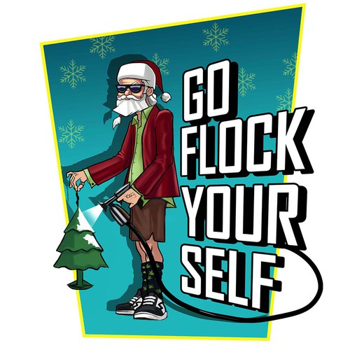 Go Flock Yourself - Design Santa Claus | Illustration or graphics contest