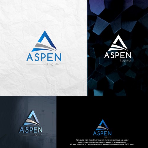 Create an iconic logo for Aspen Logistics, the industry leader in ...