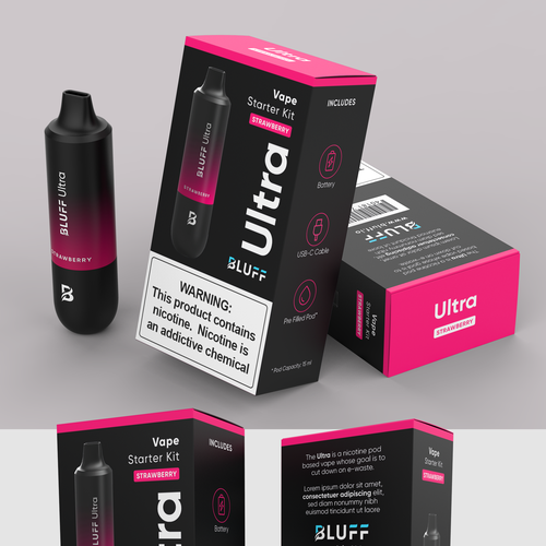 Designs | Vape packaging for a new more eco friendly vaping company ...