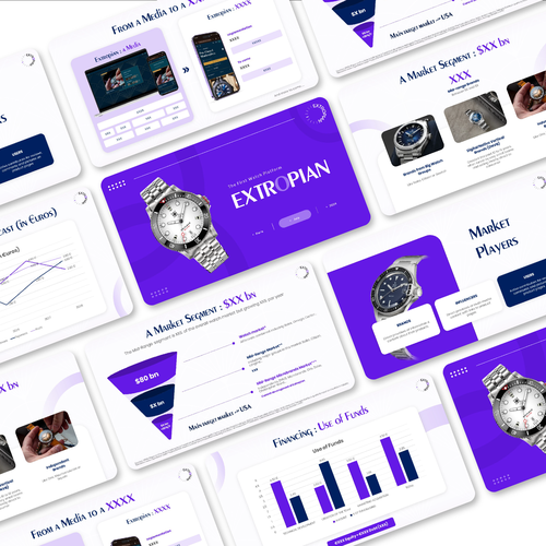 Designs | Pitch Deck Extropian Watches | PowerPoint template contest