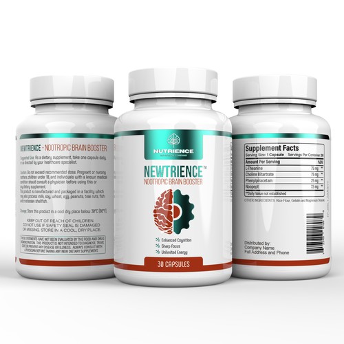 Designs | Premium "Store Brand" Looking Dietary Supplement Label Design ...