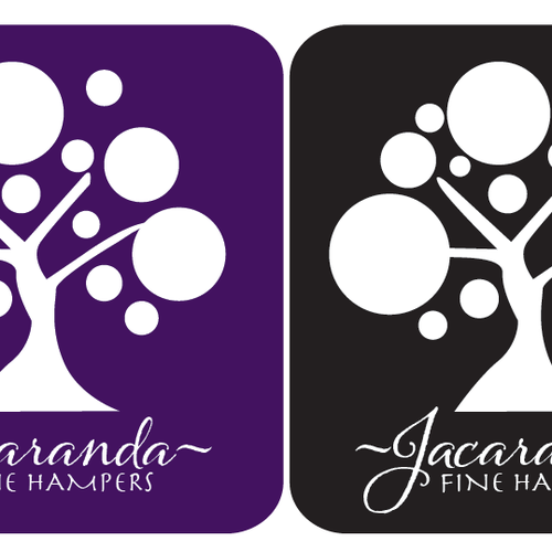 Create a capturing Jacaranda tree fine sketch illustration for a food ...