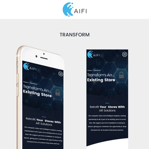 Designs | AiFi Website Redesign - Design/Layout Only (No Coding) | Web ...