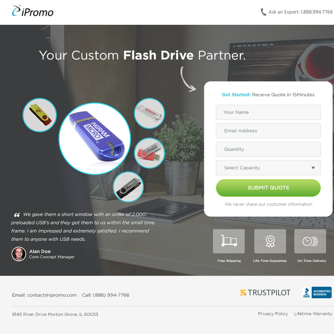iPromo Landing Page | Landing page design contest