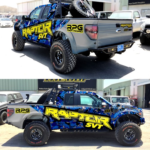 Design an awesome Car Wrap for a Ford Raptor | Car, truck or van wrap ...