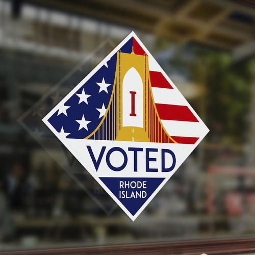 "I Voted" (in Rhode Island) sticker | Sticker contest