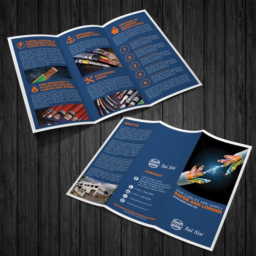 Create a professional brochure for cable manufacturer | Brochure contest