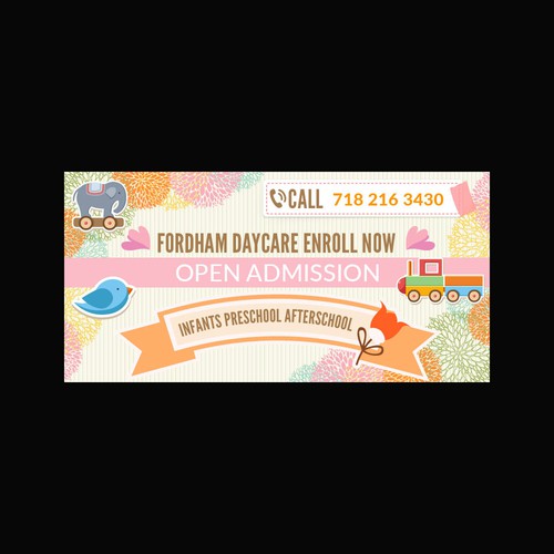 Design a banner for a New Daycare | Signage contest