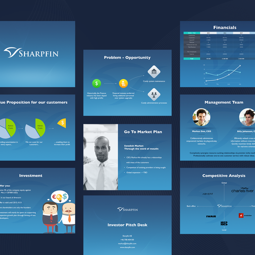 Sleek, profession & state of the art powerpoint template for modern ...