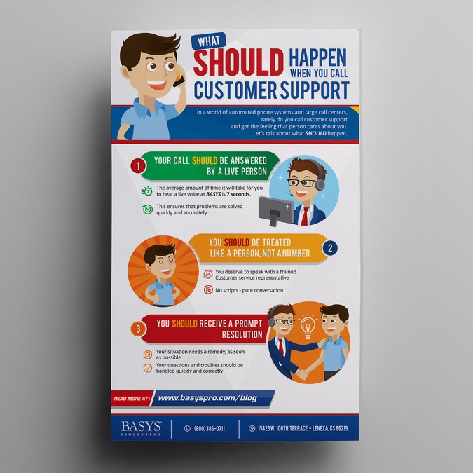 What SHOULD Happen When You Call Customer Support | Postcard, flyer or ...