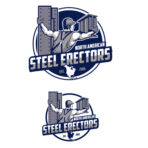 Illustration Logo Design for Steel Erection Company | Logo design contest