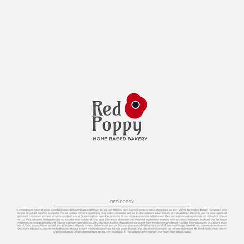 Red Poppy - Design a fun, modern logo for a bakery | Logo design contest