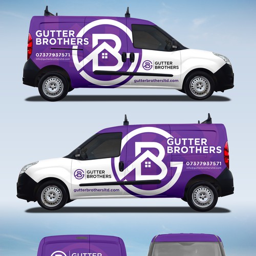 Designs | Van wrap design for a Gutter Servicing Company. | Car, truck ...