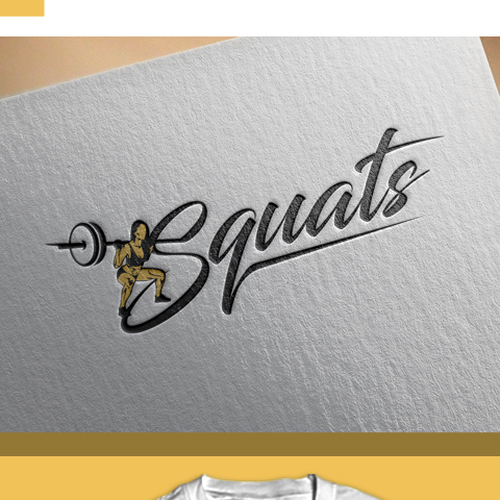 Workout logo for Squats Apparel | Logo design contest