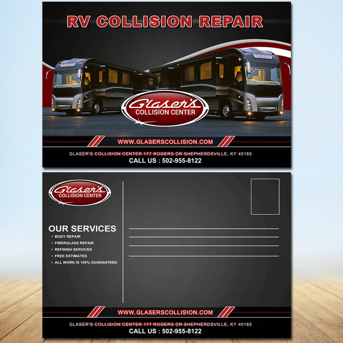 RV Collision Repair | Postcard, flyer or print contest
