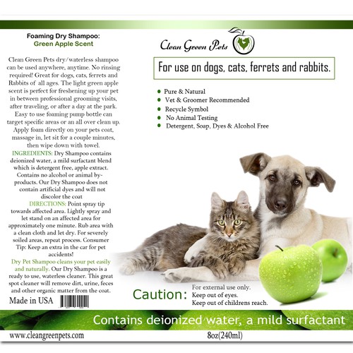 Create a label for a pet shampoo bottle | Product label contest