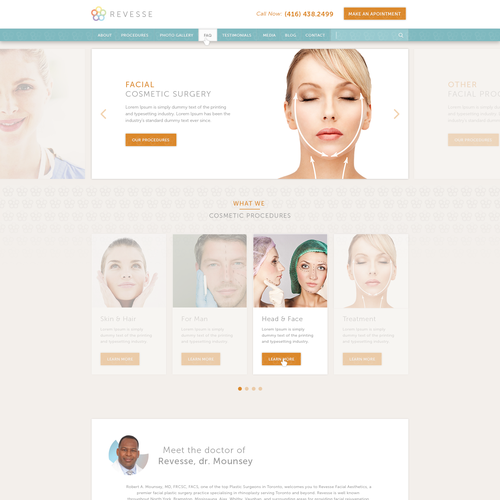 Homepage Redesign for popular plastic surgery website! | Web page ...