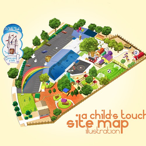 Designs | Childcare center needs a fun theme-park style map ...