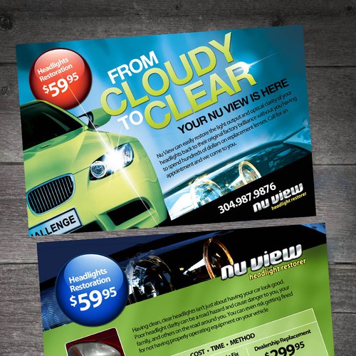 Car Product - Postcard Advertisement Design | Print or packaging design ...