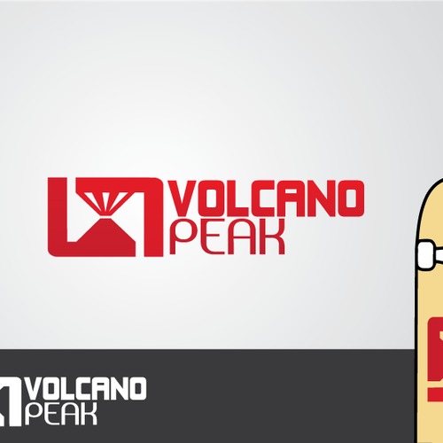 Volcano Peak - kite surfing, snowboarding, skateboarding | Logo design ...