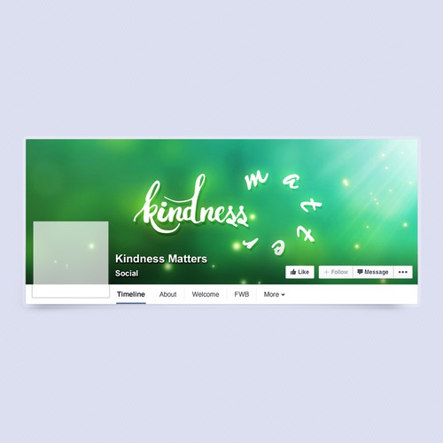 Easy Facebook Page cover for Kindness Matters ! | Facebook cover contest