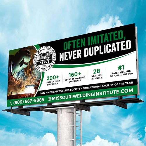 Designs | Billboard for top welding school in the USA! | Signage contest