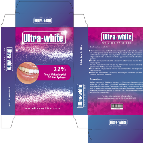 New Package design of Teeth Whitening Gel | Product packaging contest