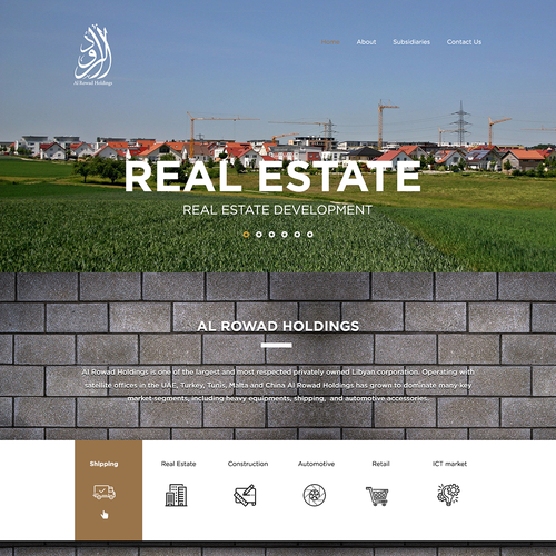 Holding Company Website Redesign | Web page design contest