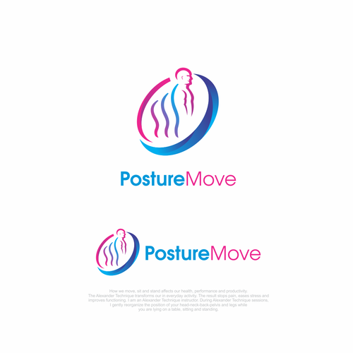Posture and health - a descriptive logo, please! | Logo design contest