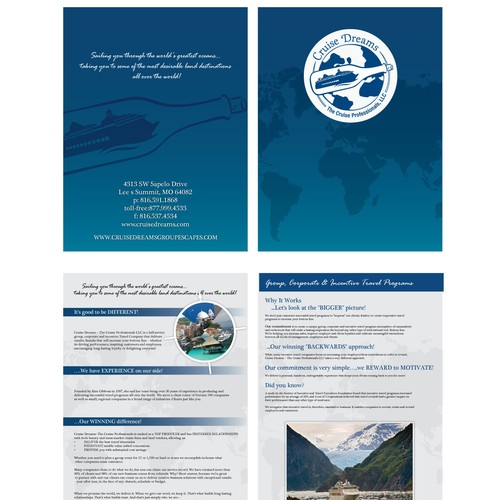 Leave Behind Brochure Folder for Incentive and Corporate Groups | Print ...