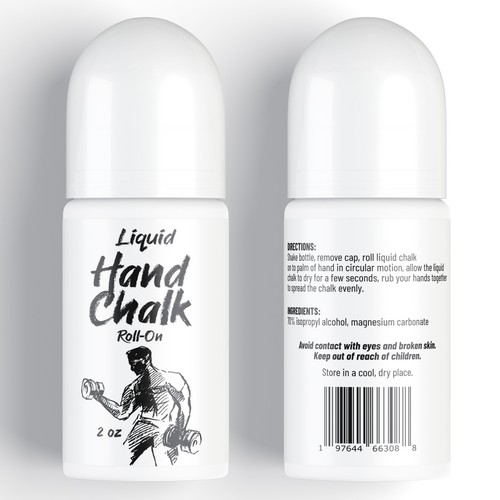 Designs | Product label for liquid hand chalk | Product label contest